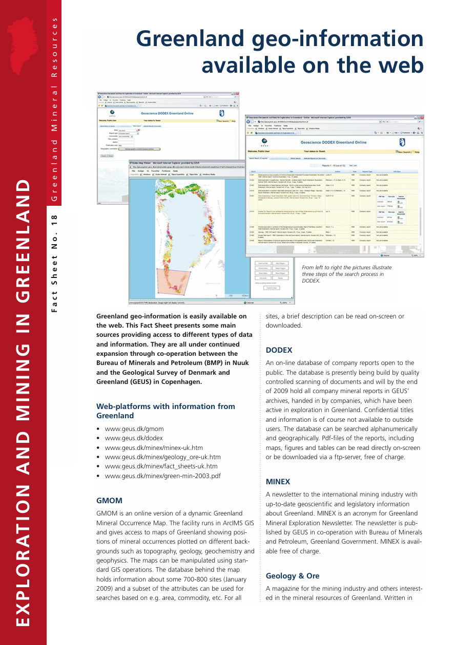 Fact Sheet 18: Greenland geo-information available on the web ...